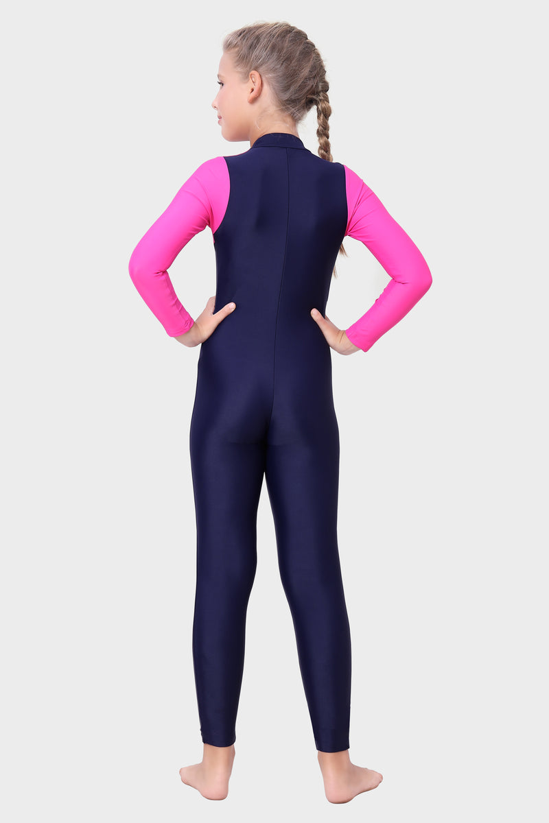 CONTRAST PANEL FULL SLEEVES ALL IN ONE SUIT – LACTRA